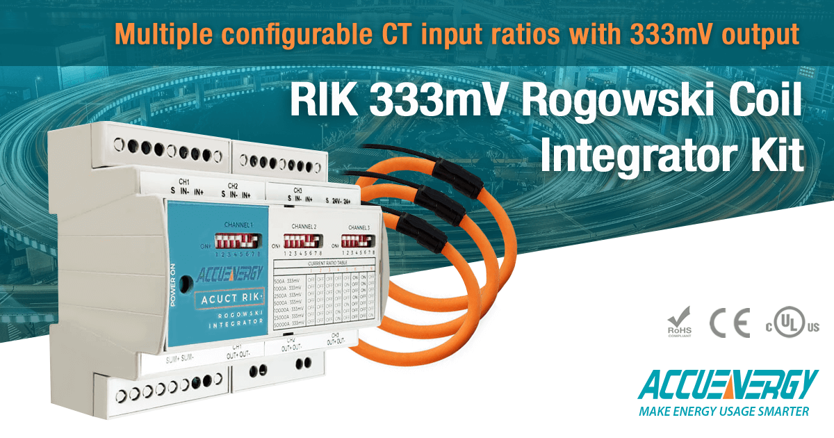 333mV Rogowski Coil Integrator Kit - RIK 333mV Series | Accuenergy