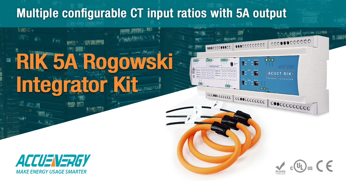 5A Rogowski Coil Integrator Kit - RIK 5A Series | Accuenergy